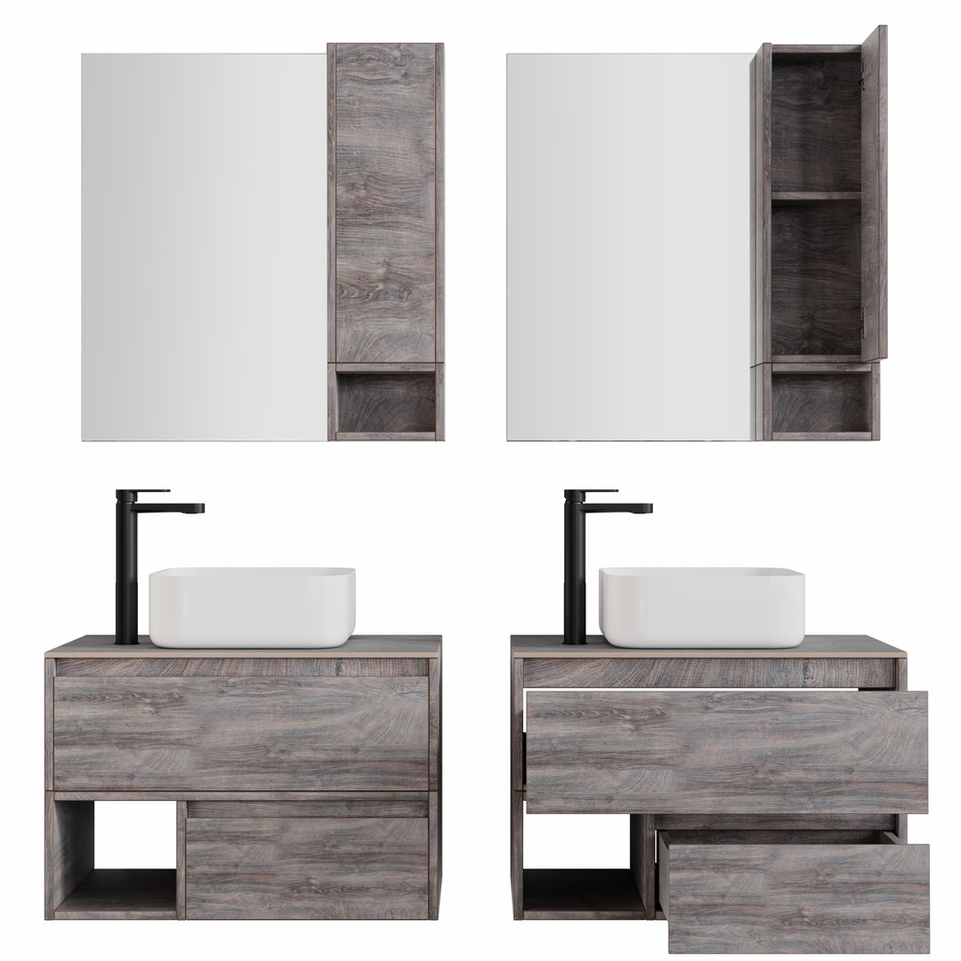 STWORKI Karlstad 60-75-90 Rustic Oak Rochelle 3D Model - TurboSquid 2187529