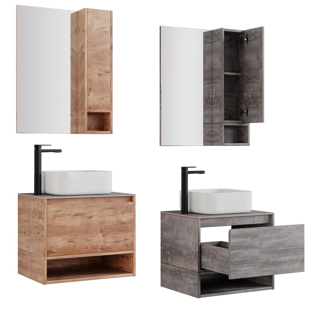 STWORKI Karlstad 60-75-90 Rustic Oak Rochelle 3D Model - TurboSquid 2187529