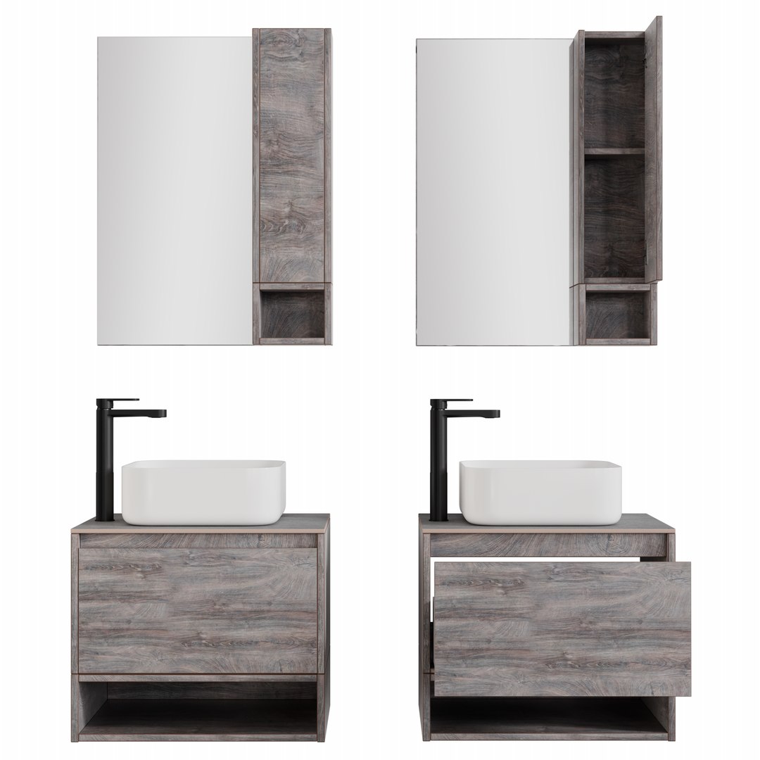 STWORKI Karlstad 60-75-90 Rustic Oak Rochelle 3D Model - TurboSquid 2187529