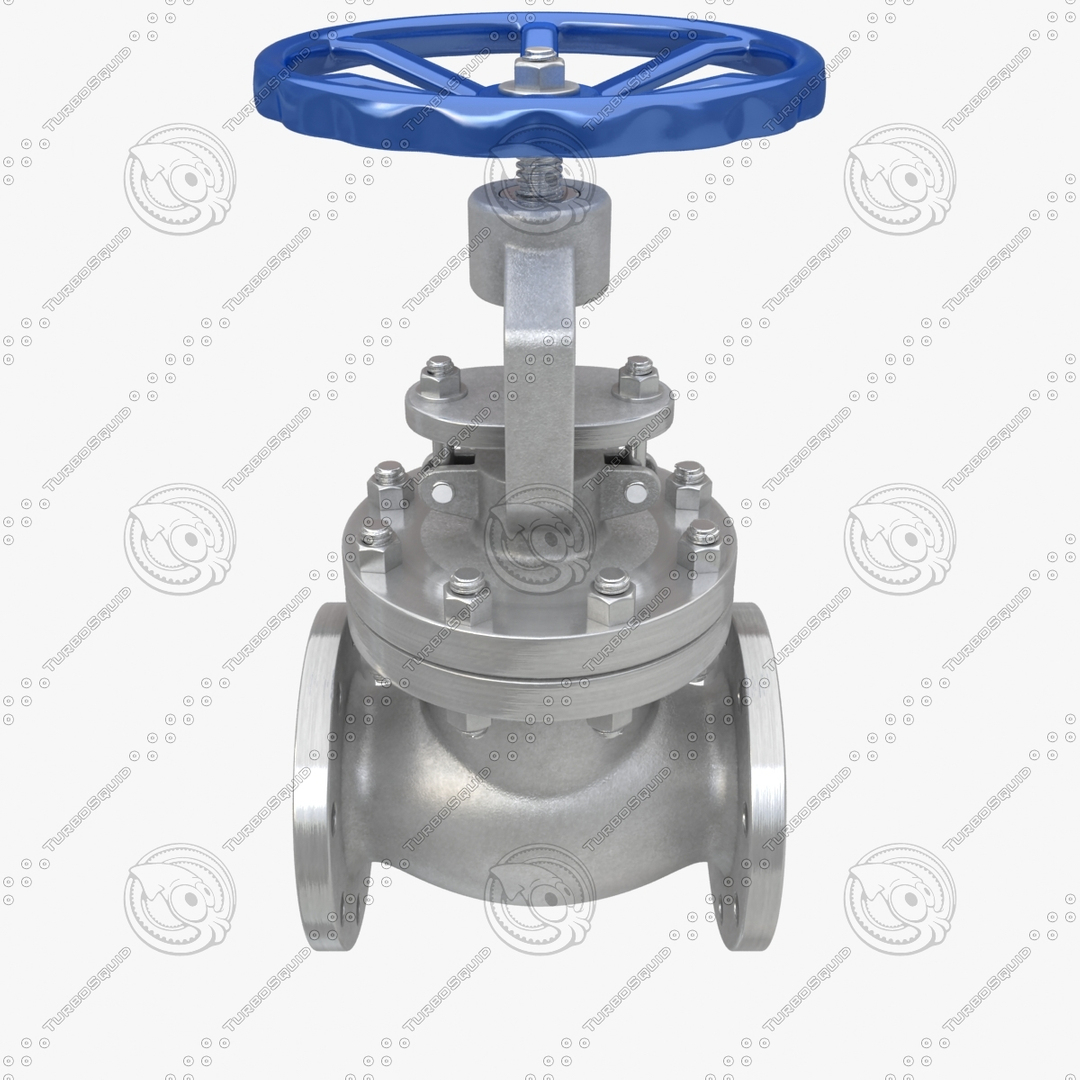 3d Globe Valve Model
