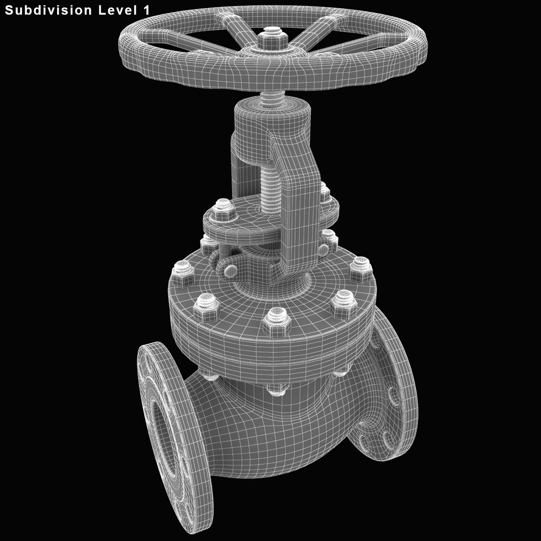 3d Globe Valve Model