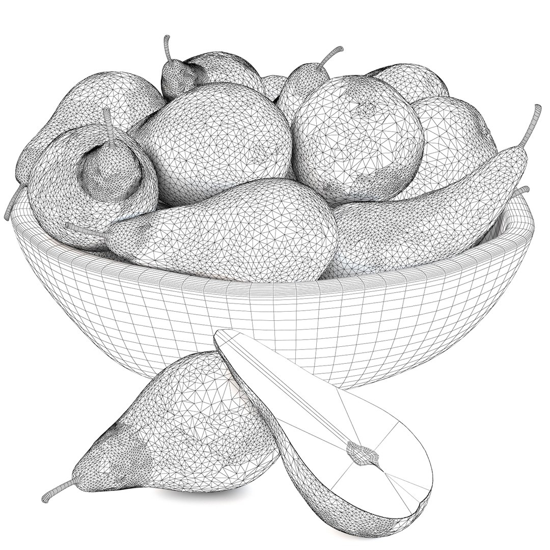 3D Fruits Pears - TurboSquid 1567446