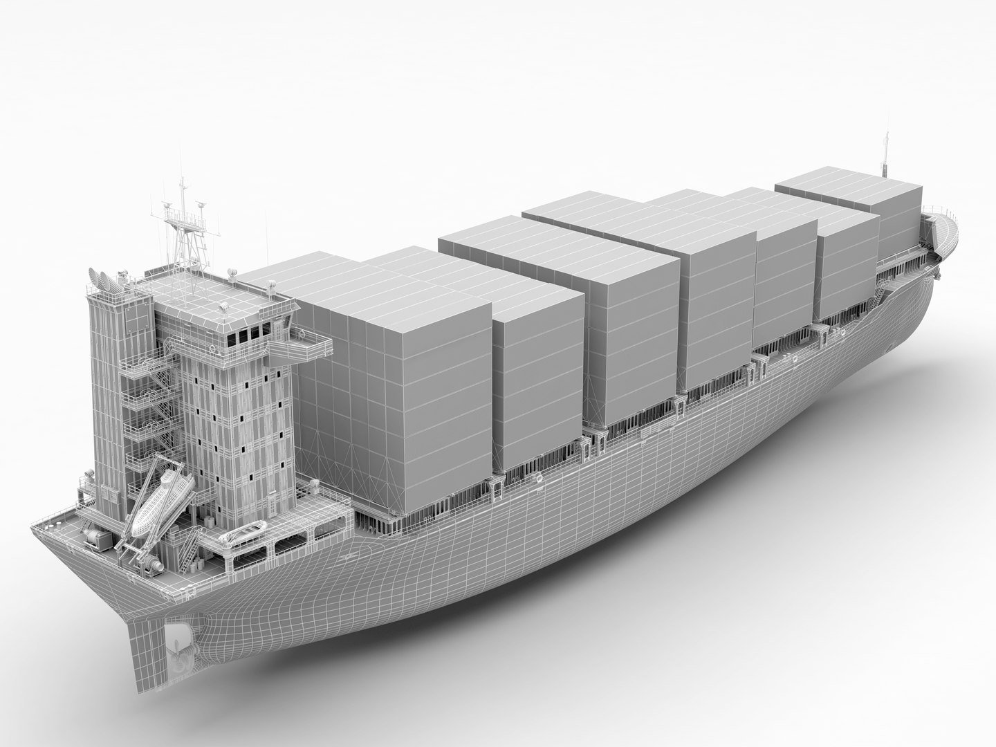 3D Model Container Feeder 800 Red - TurboSquid 2282490