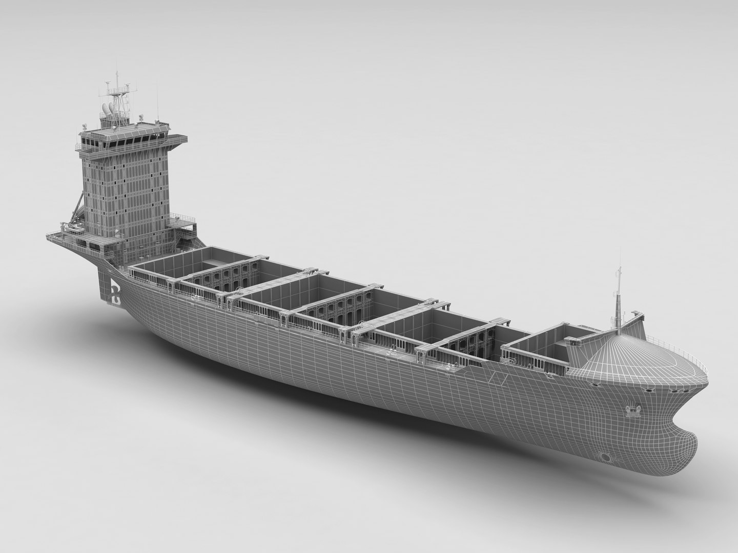 3D Model Container Feeder 800 Red - TurboSquid 2282490