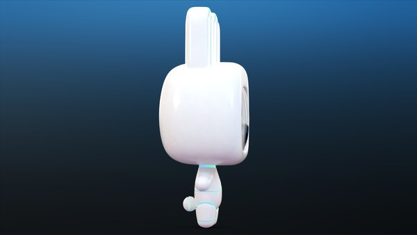 3D Cute Cartoon Robot Bunny - TurboSquid 2039348