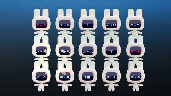 3D Cute Cartoon Robot Bunny - TurboSquid 2039348