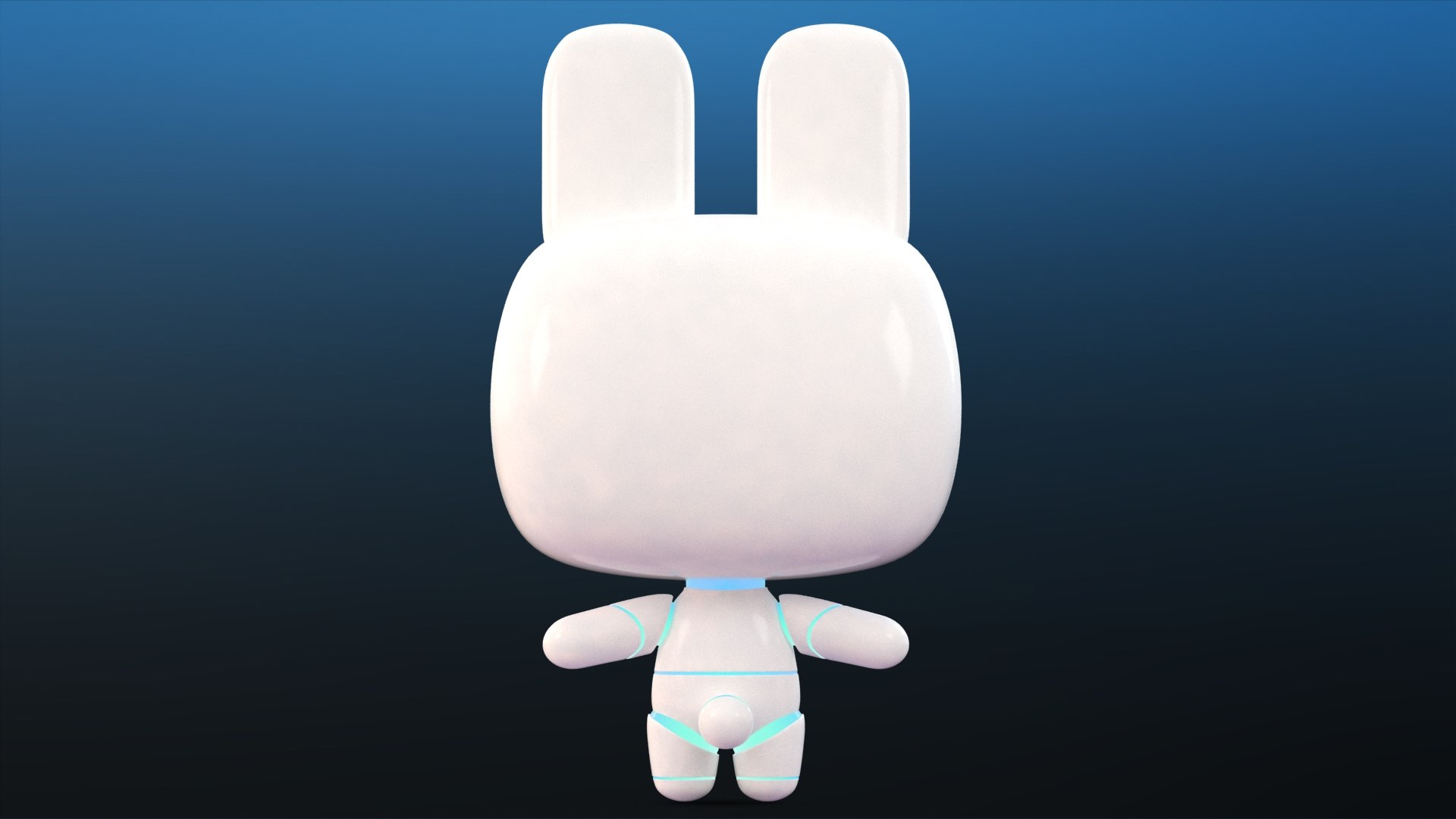 3D Cute Cartoon Robot Bunny - TurboSquid 2039348