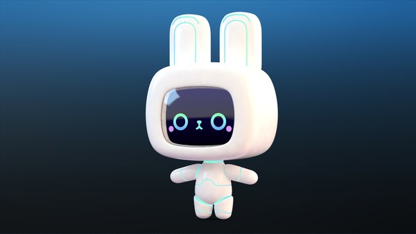 Cute Cartoon Robot Bunny 3D 모델 - TurboSquid 2039348