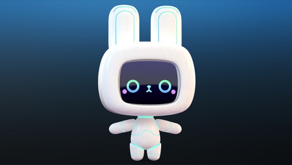 Cute Cartoon Robot Bunny 3D 모델 - TurboSquid 2039348