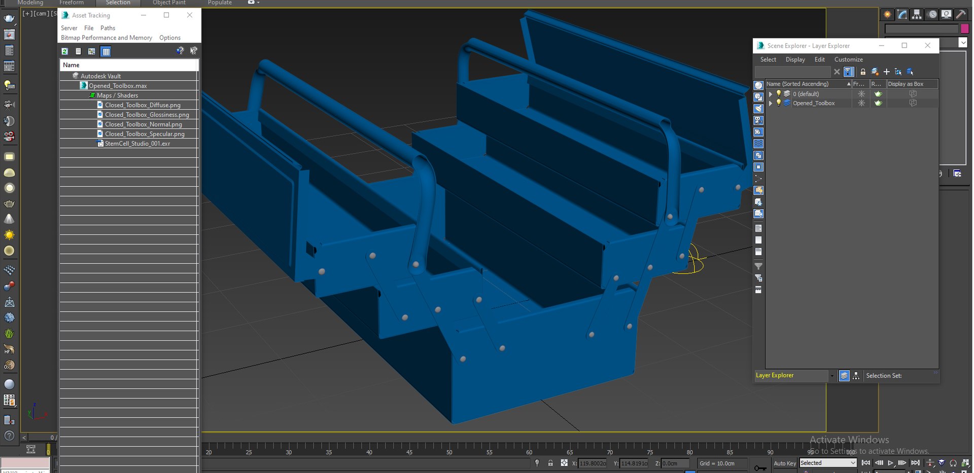 Detailed Toolbox Opened 3D model - TurboSquid 2147206