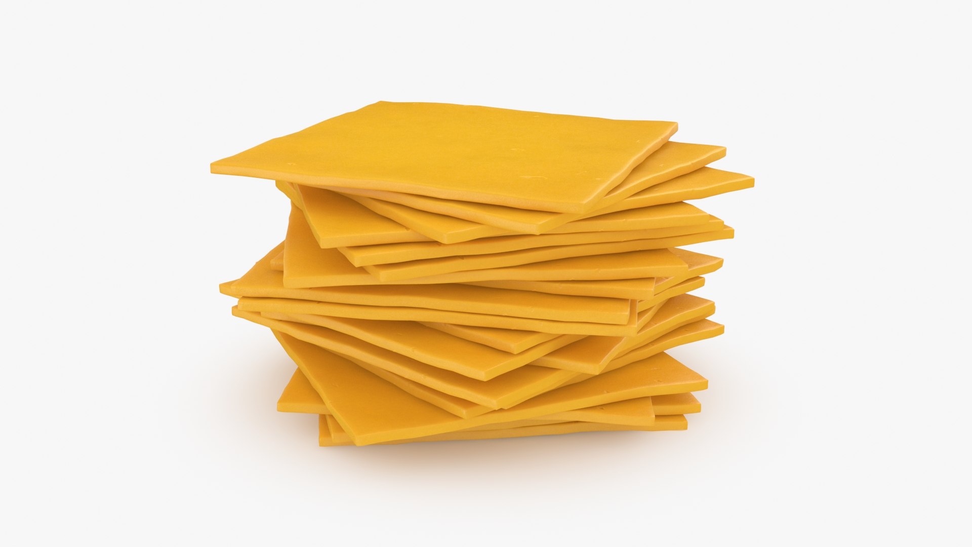 Pile Of Cheese Slices 3D Model - TurboSquid 2334759