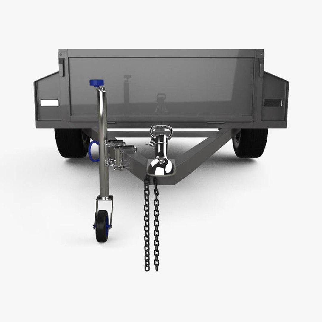 Generic Box 1-axle Car Trailer 2021 3D Model - TurboSquid 1984738