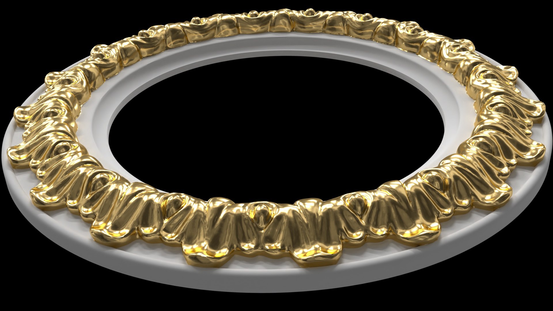 3D Ceiling Sockets Gypsum Plaster DR197 - TurboSquid 2014453