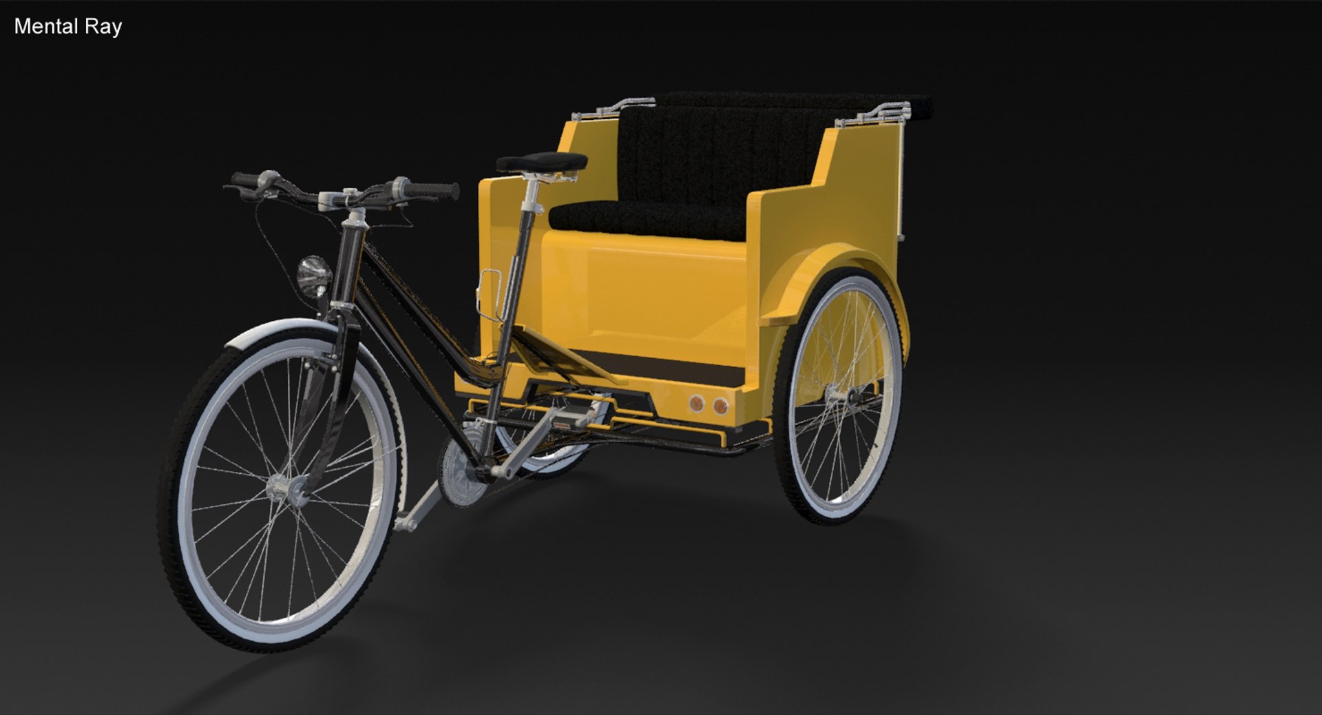 3D Pedicab Cab Model - TurboSquid 1181970