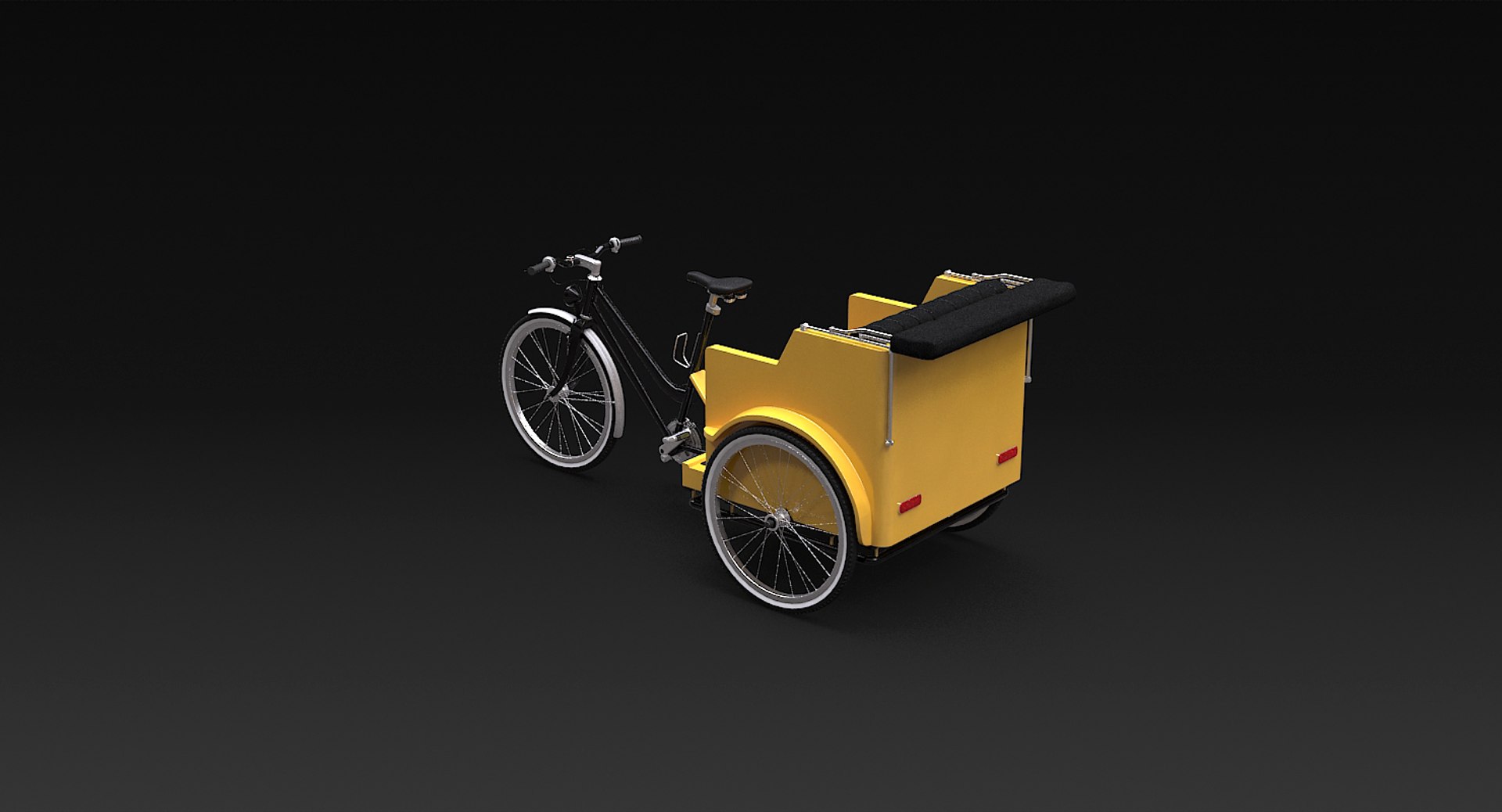3D Pedicab Cab Model - TurboSquid 1181970