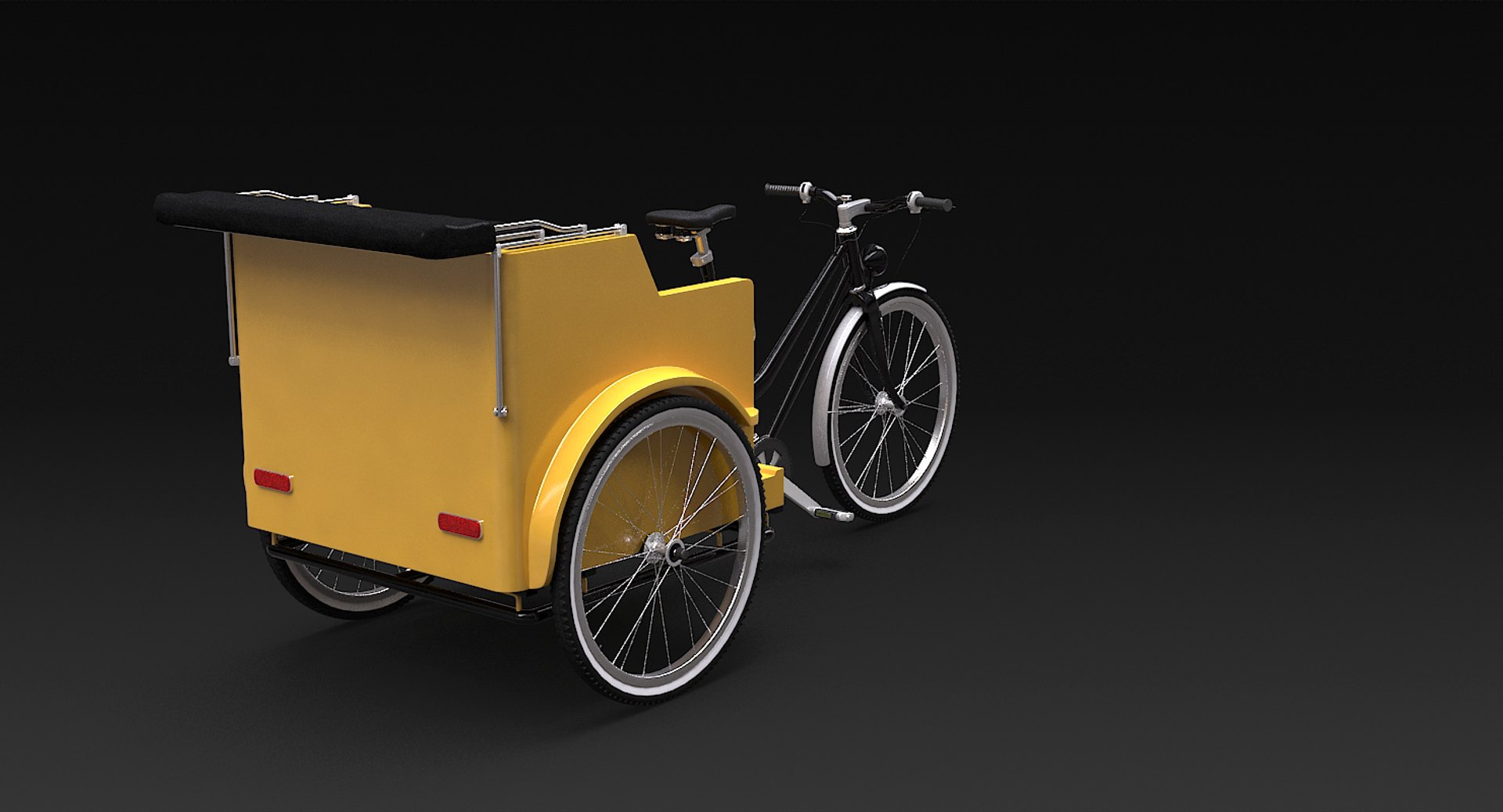 3D Pedicab Cab Model - TurboSquid 1181970