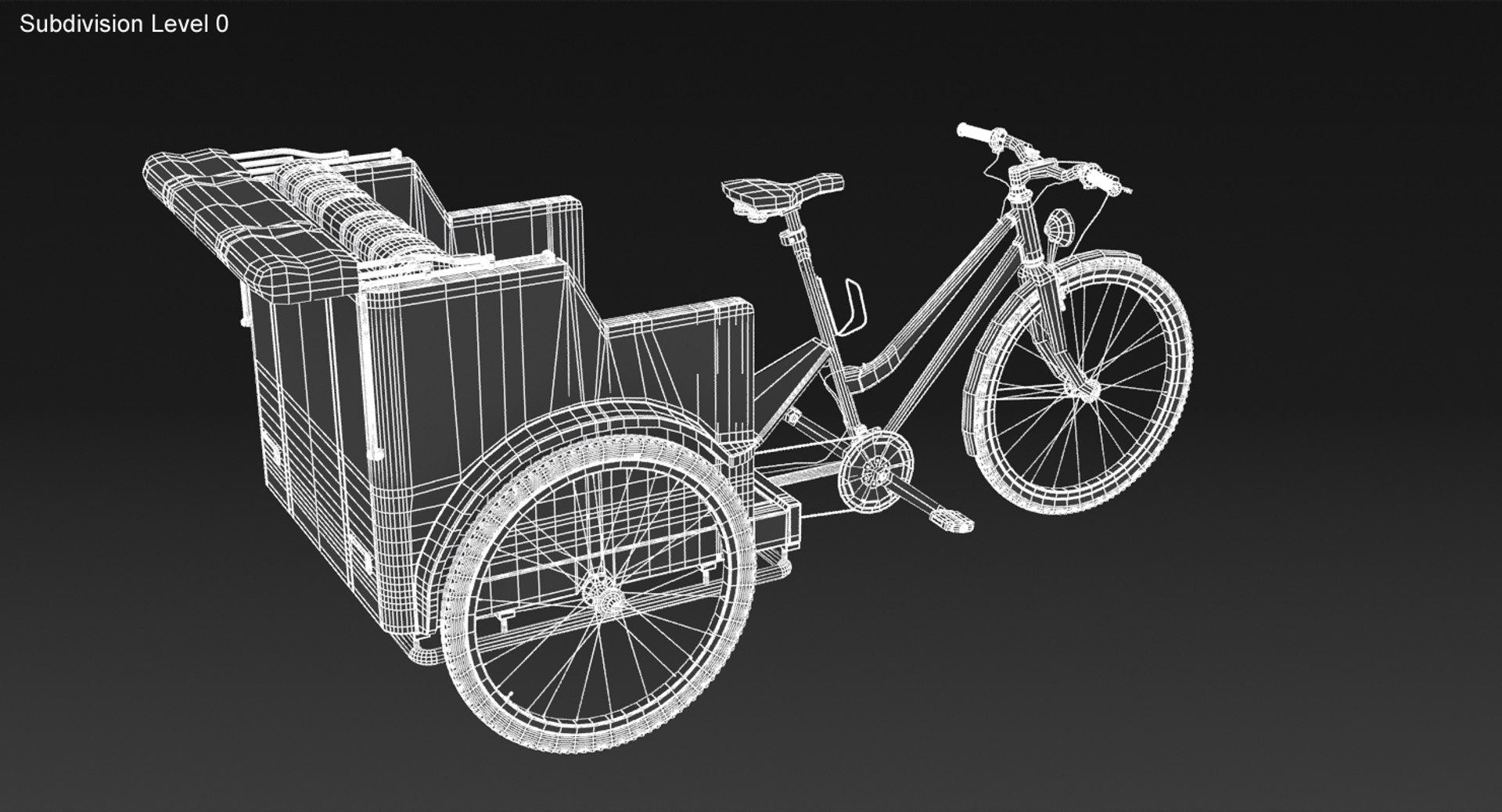 3D Pedicab Cab Model - TurboSquid 1181970