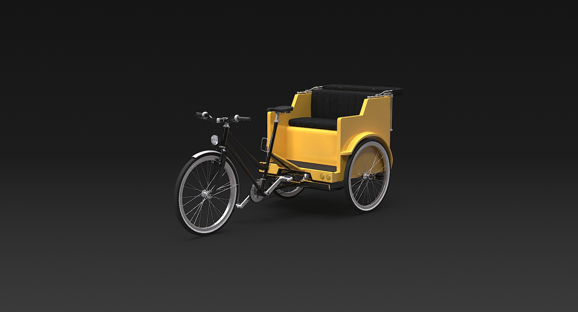 3D Pedicab Cab Model - TurboSquid 1181970