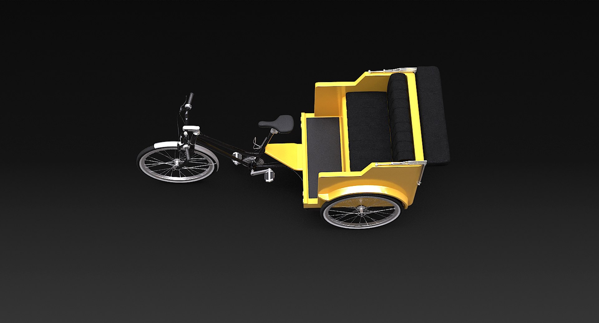 3D Pedicab Cab Model - TurboSquid 1181970