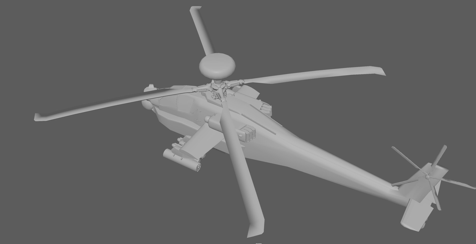 3D Model Apache Attack Helicopter AH 64 Low Poly 3D - TurboSquid 2130095