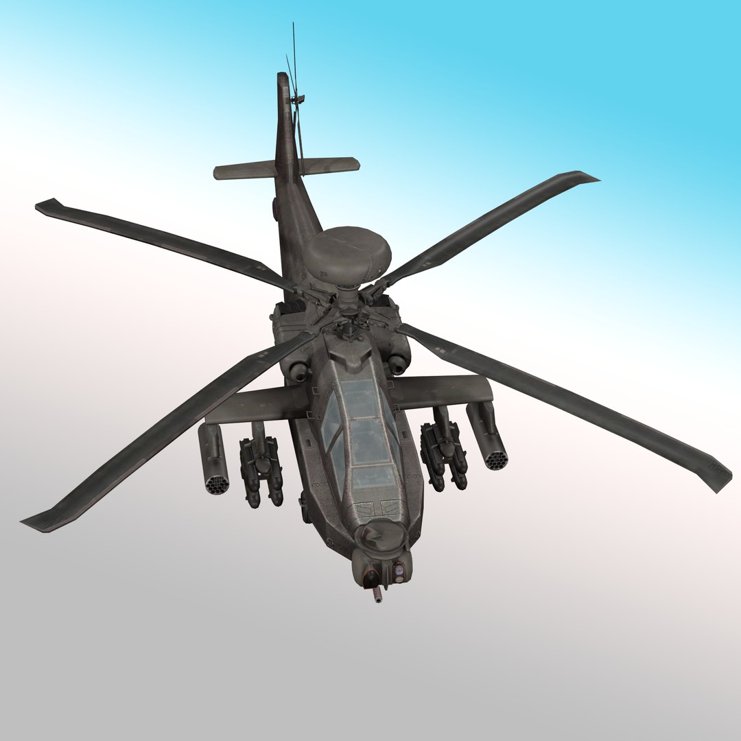 3D Model Apache Attack Helicopter AH 64 Low Poly 3D - TurboSquid 2130095