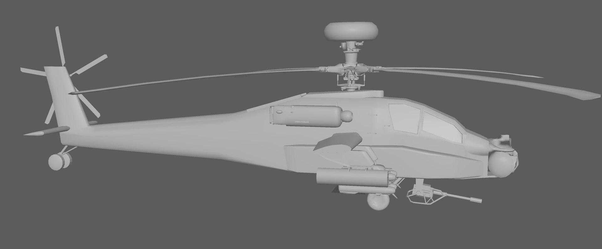 3D Model Apache Attack Helicopter AH 64 Low Poly 3D - TurboSquid 2130095