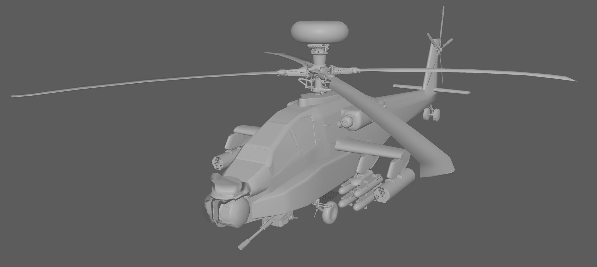 3D Model Apache Attack Helicopter AH 64 Low Poly 3D - TurboSquid 2130095
