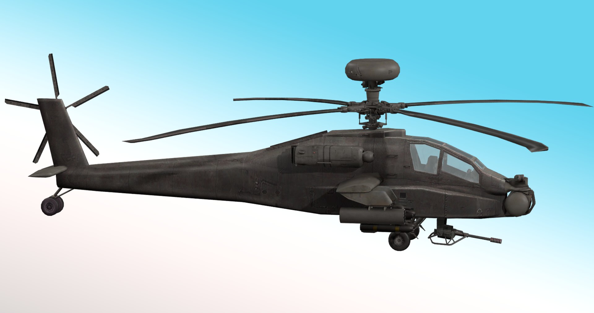 3D Model Apache Attack Helicopter AH 64 Low Poly 3D - TurboSquid 2130095