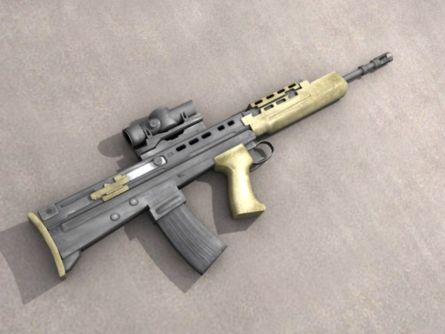 Guns Rifle Ready 3d 3ds