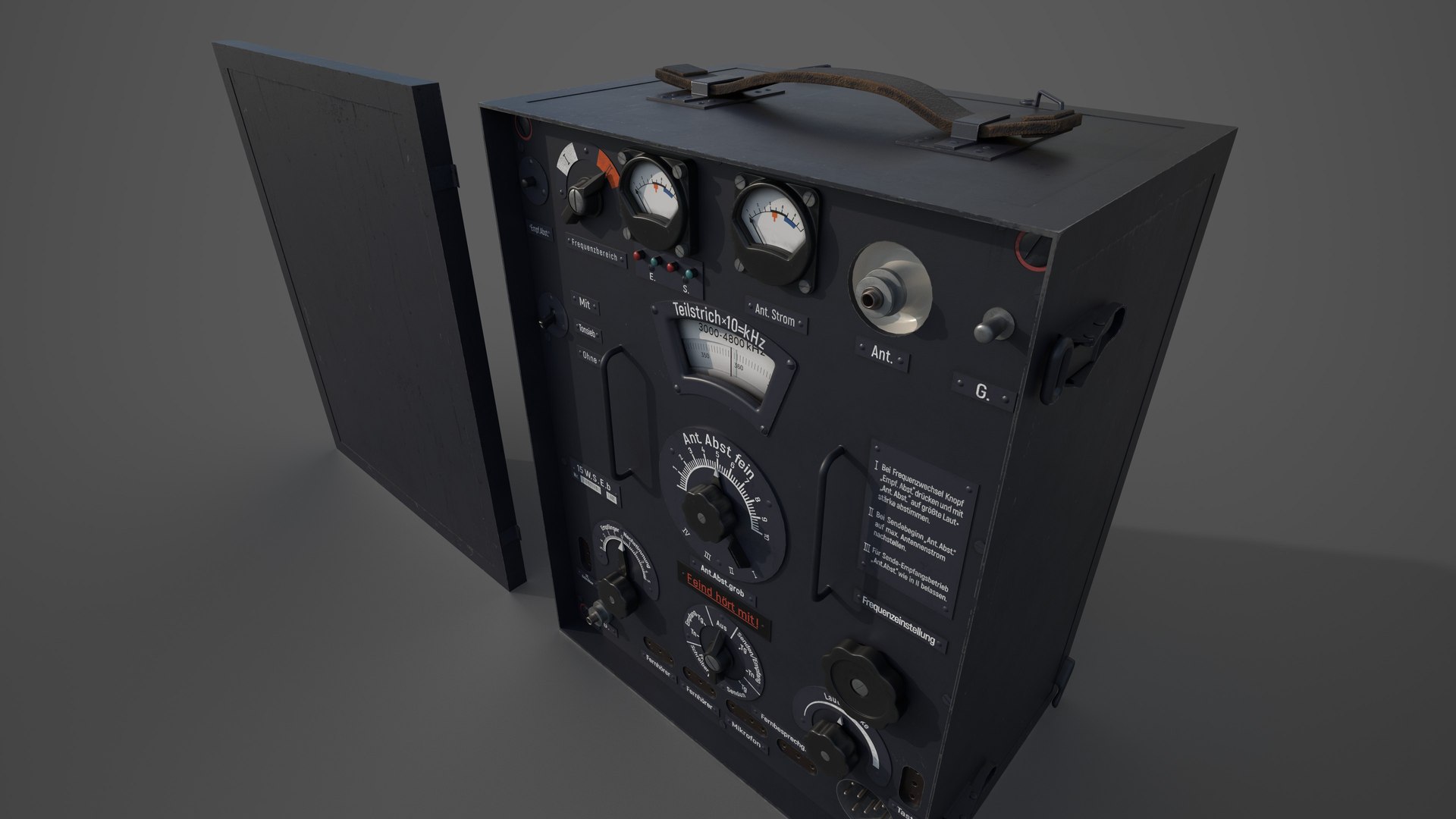 3D German World War II Radio Station - TurboSquid 2356001