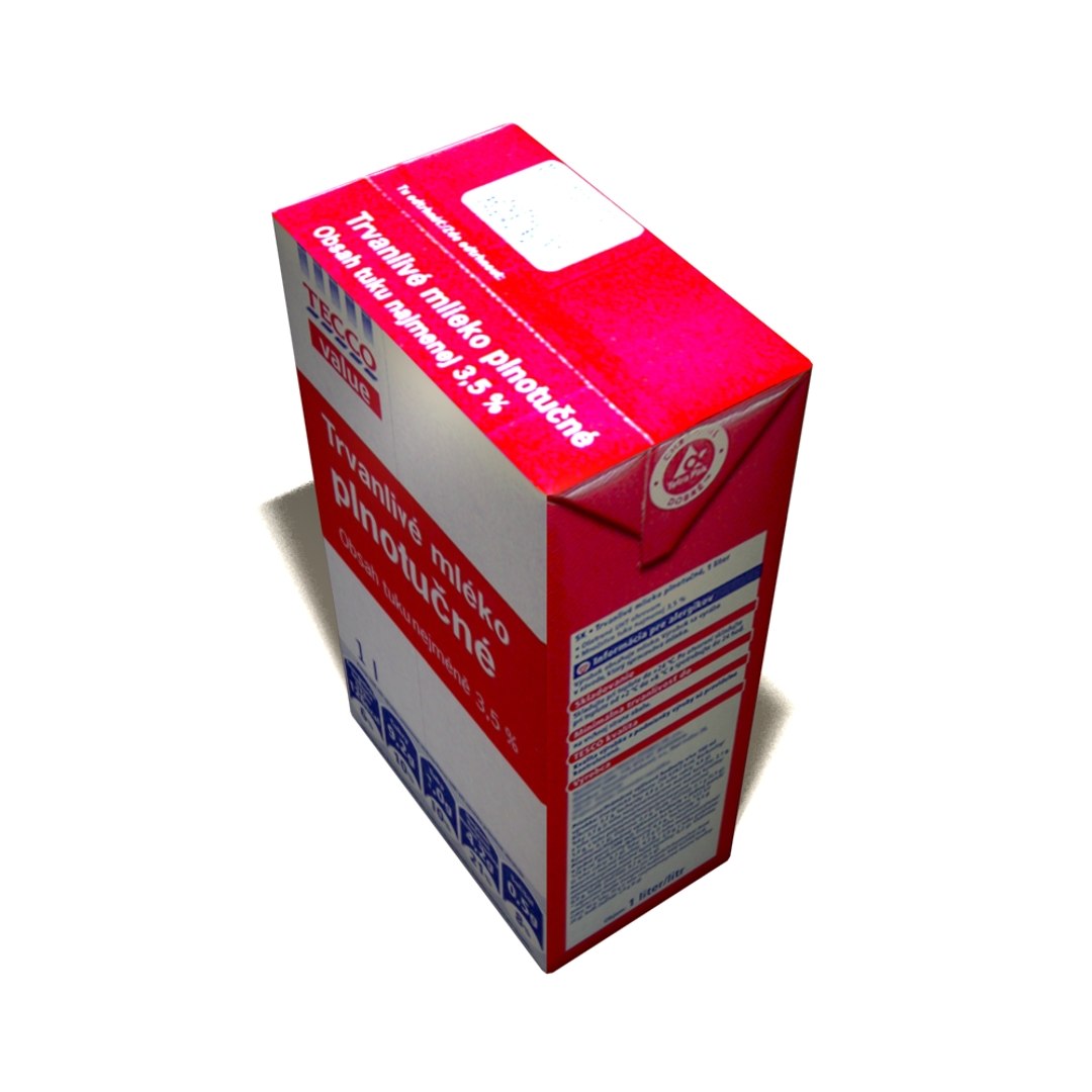 Milk Box 3d 3ds