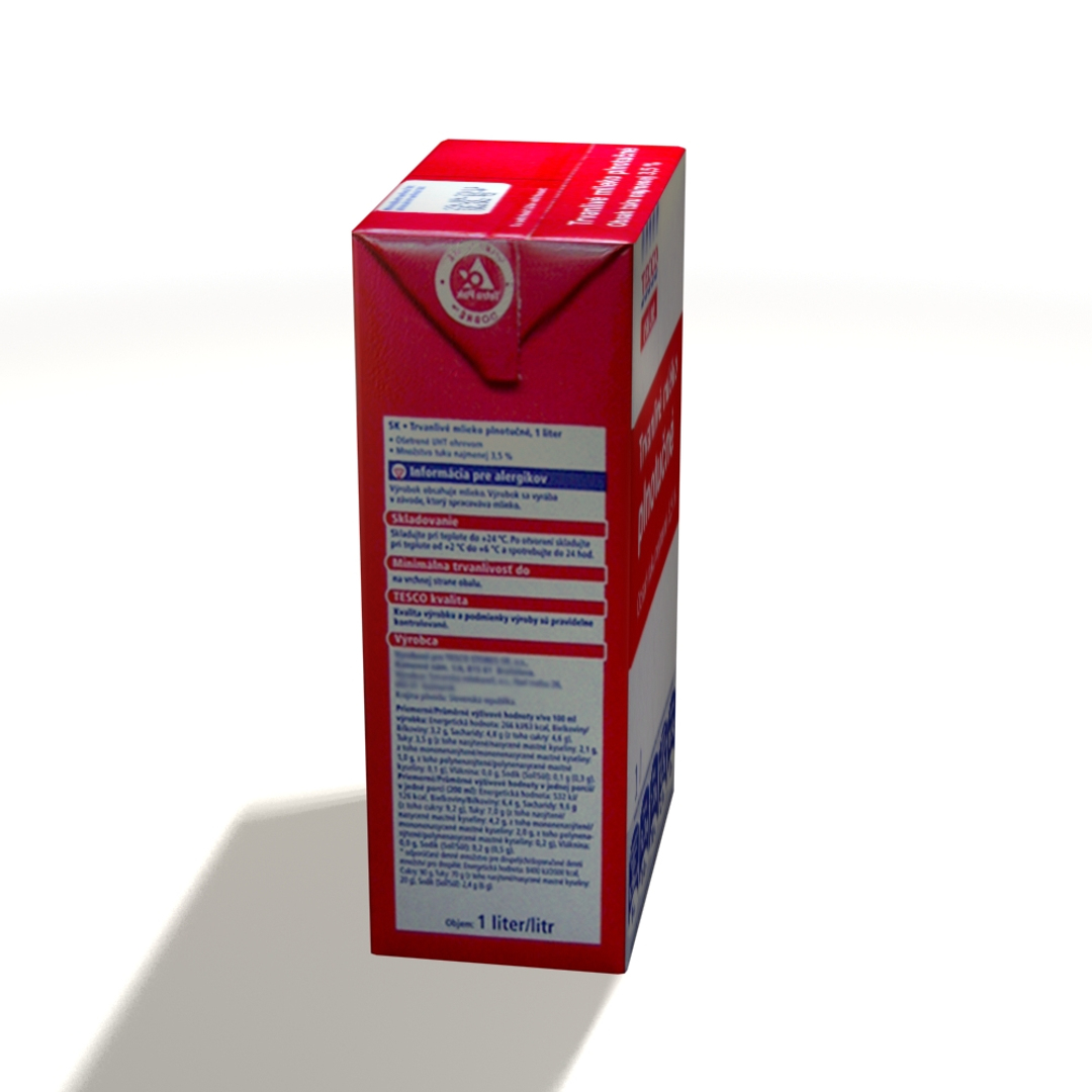 Milk Box 3d 3ds
