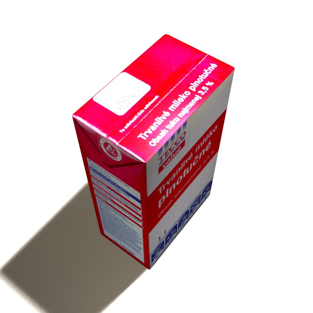 Milk Box 3d 3ds