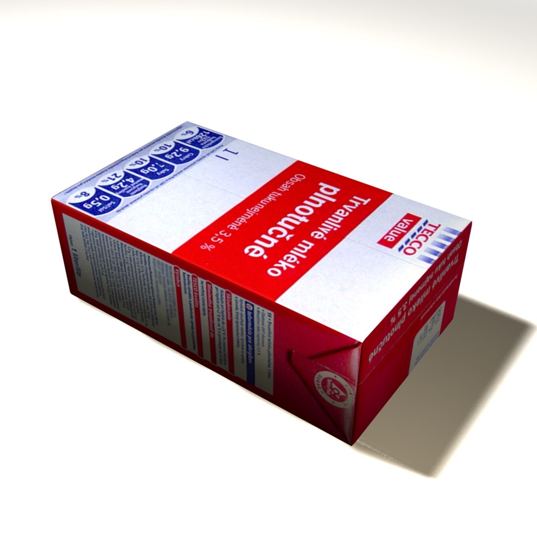 Milk Box 3d 3ds