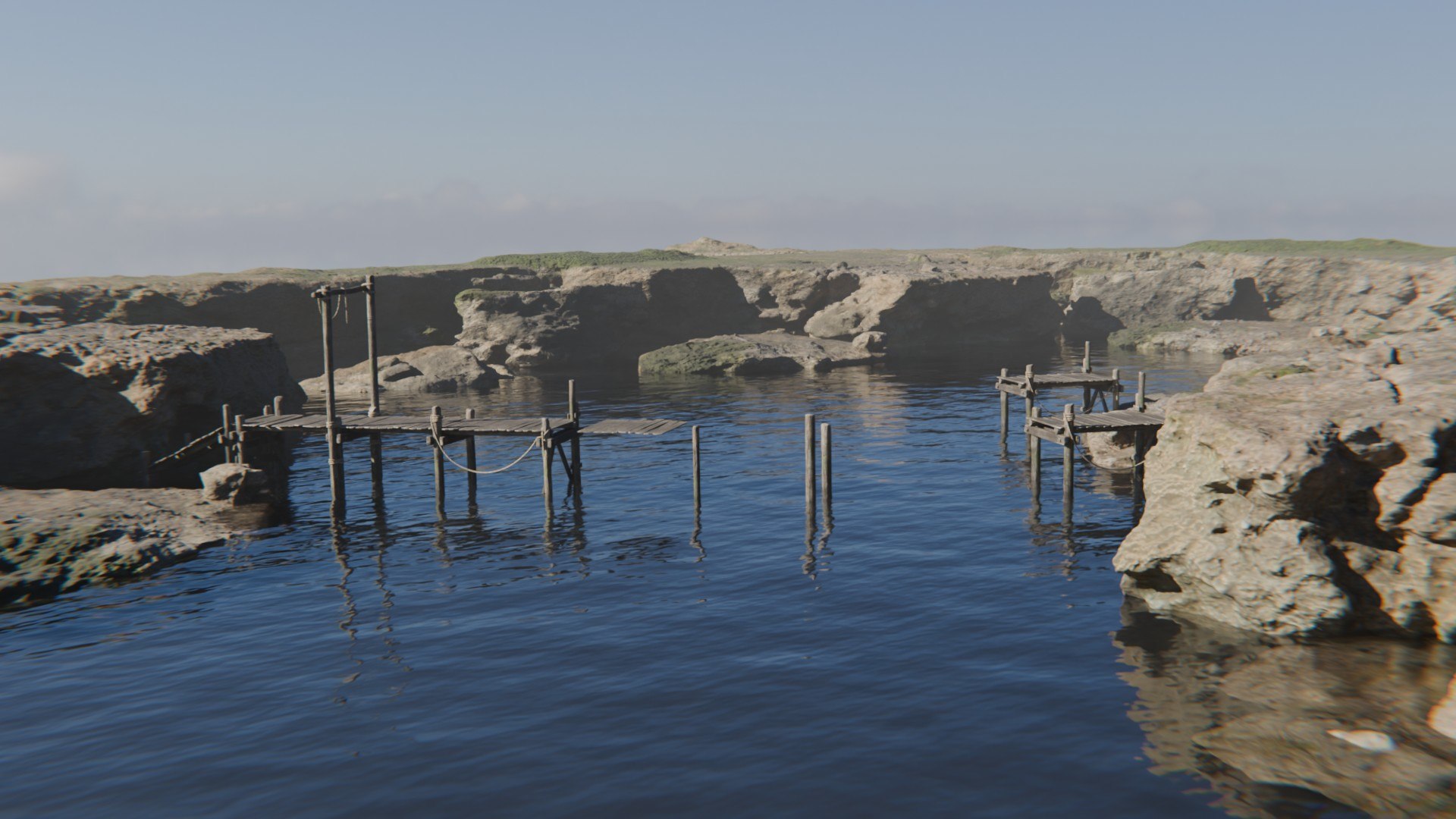 3D Coastal Scene - TurboSquid 2382586
