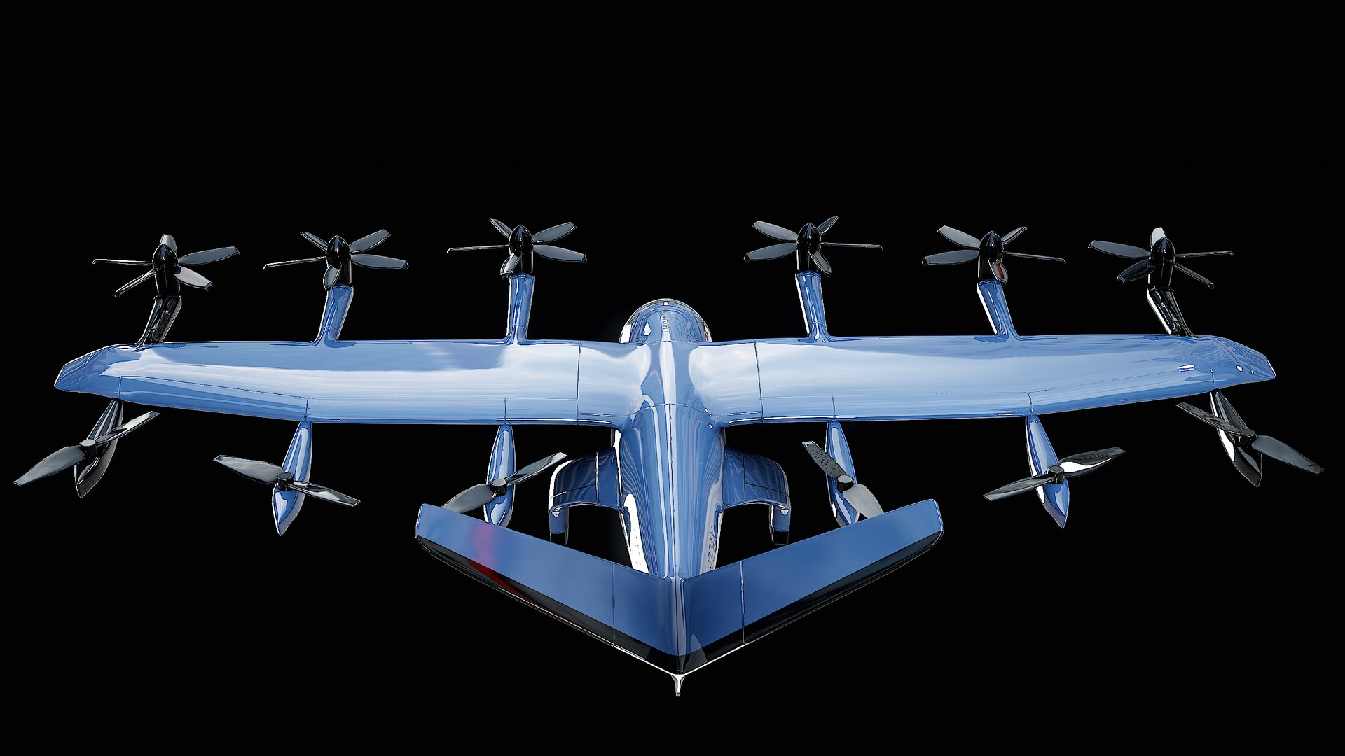 Flying Vehicle Archer Midnight EVTOL PBR Classic Model - TurboSquid 2046942