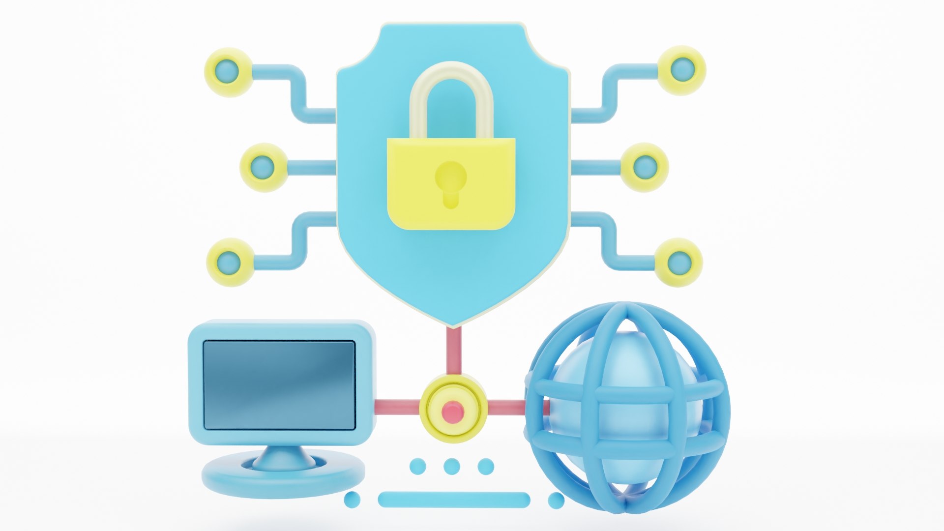 Virtual Private Network On Internet Access 3D Model - TurboSquid 2050827