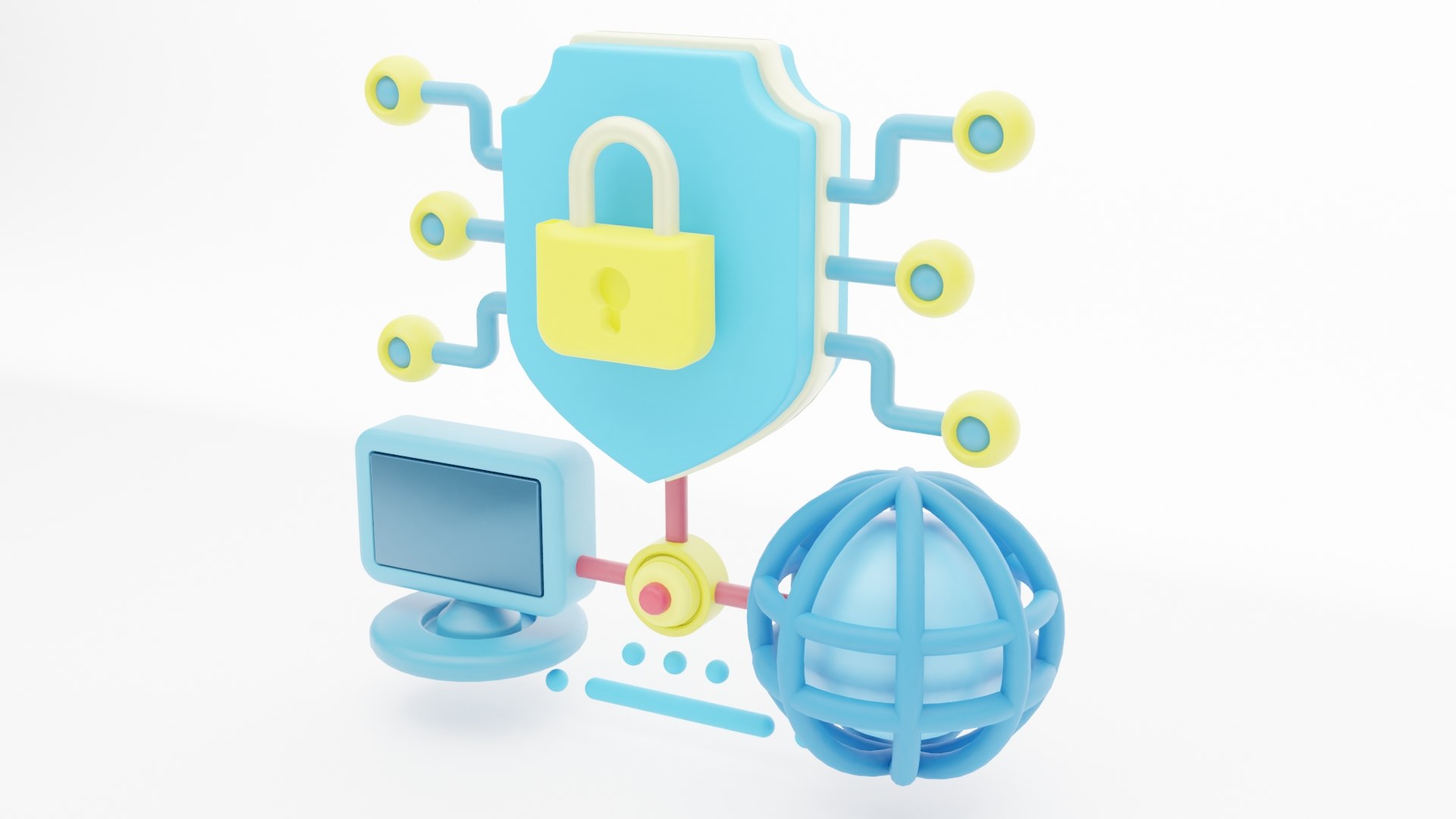 Virtual Private Network On Internet Access 3D Model - TurboSquid 2050827