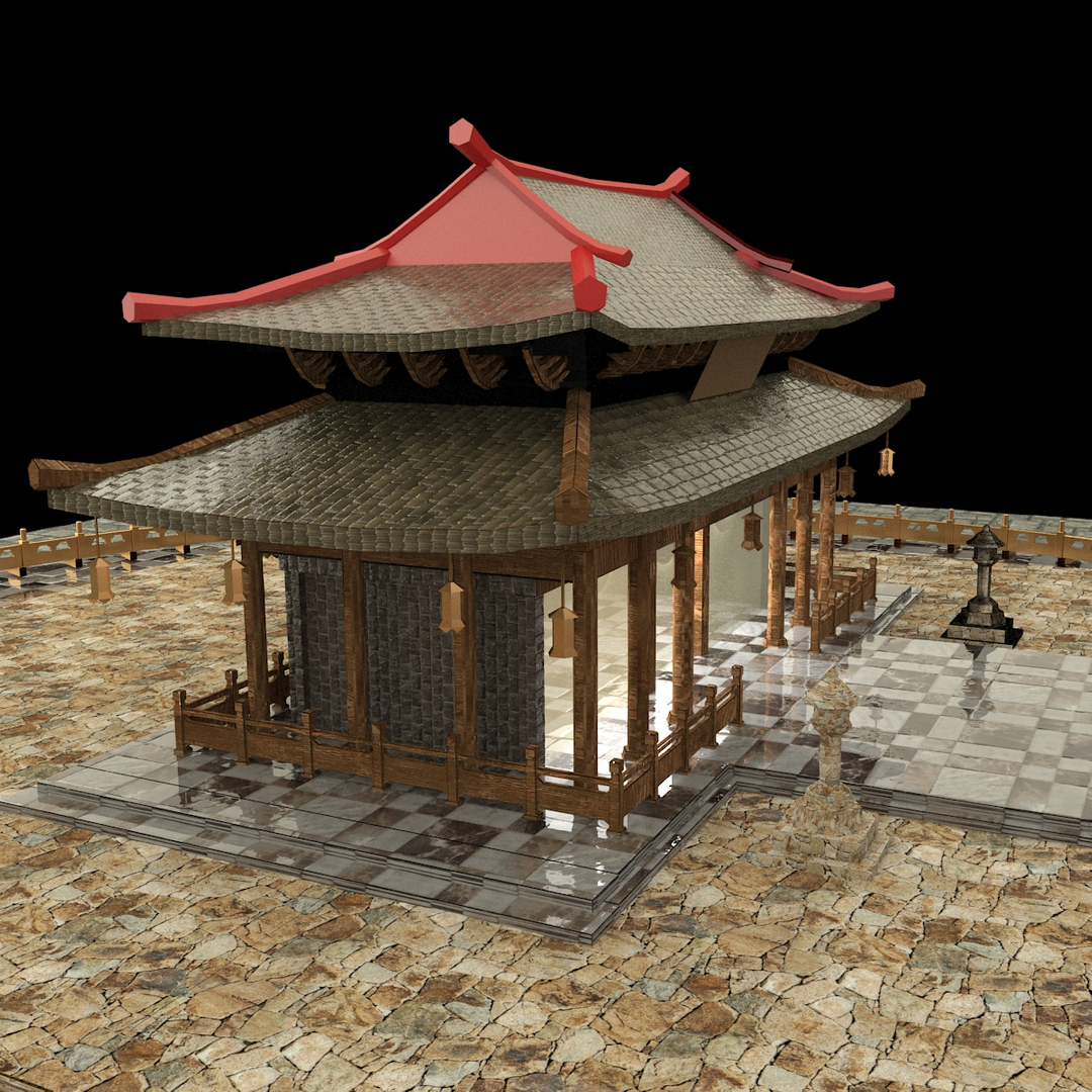 3D Chinese ancient house model - TurboSquid 1893278