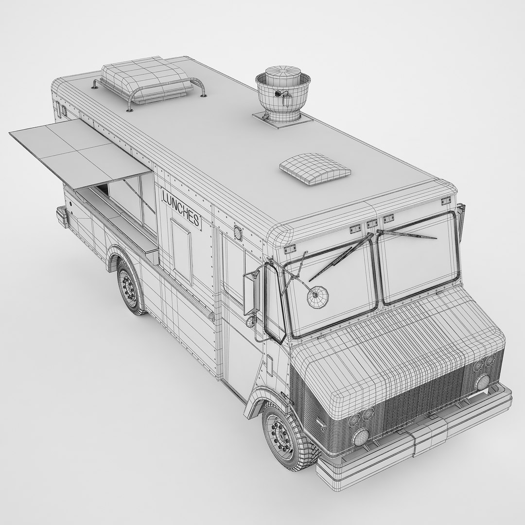 Food truck 3D model - TurboSquid 1197809