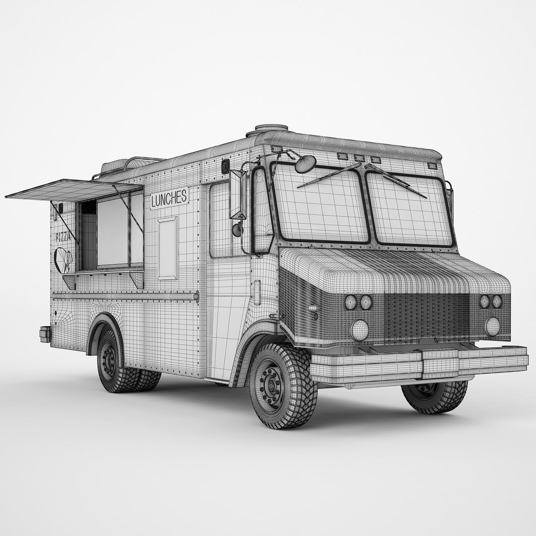 Food truck 3D model - TurboSquid 1197809