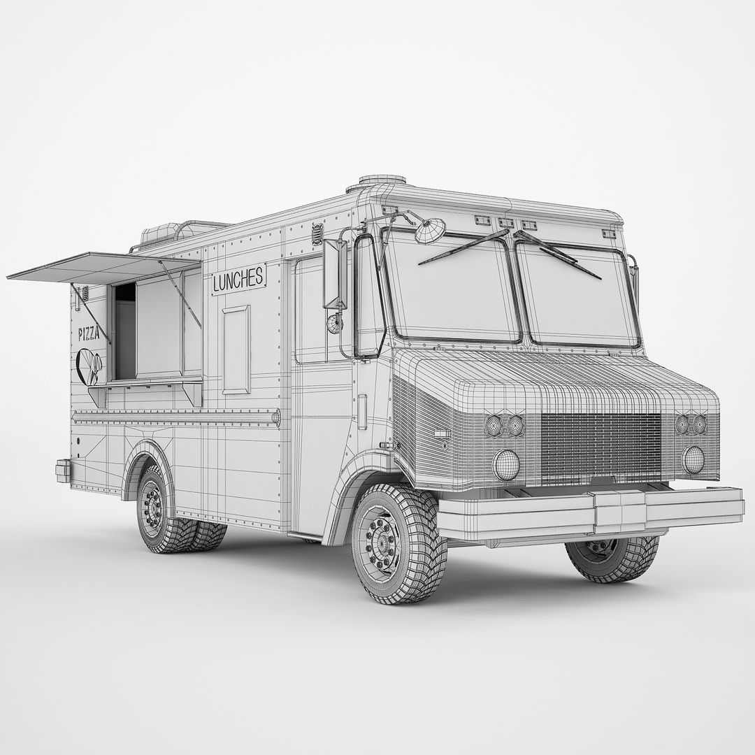 Food truck 3D model - TurboSquid 1197809