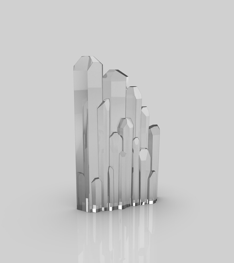 Ice crystal wall 3D model - TurboSquid 1601936