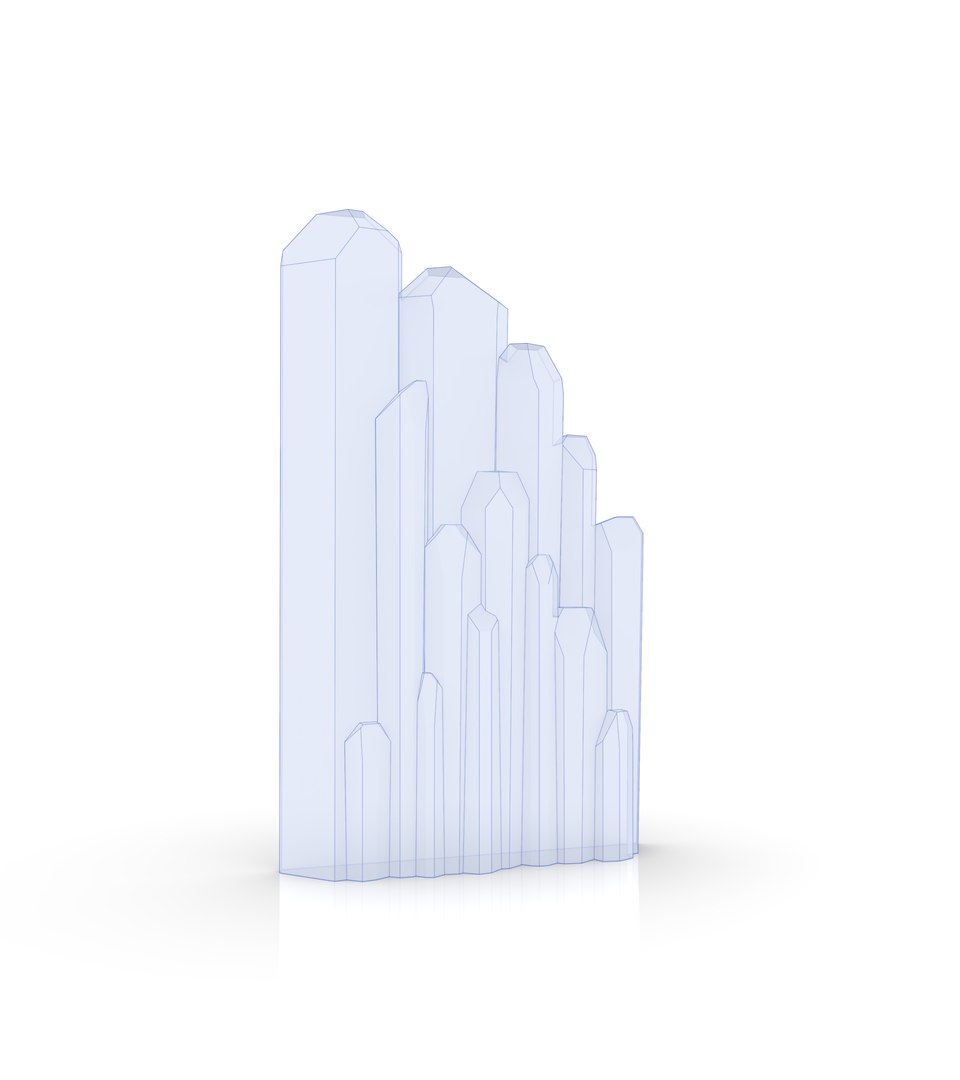 Ice crystal wall 3D model - TurboSquid 1601936