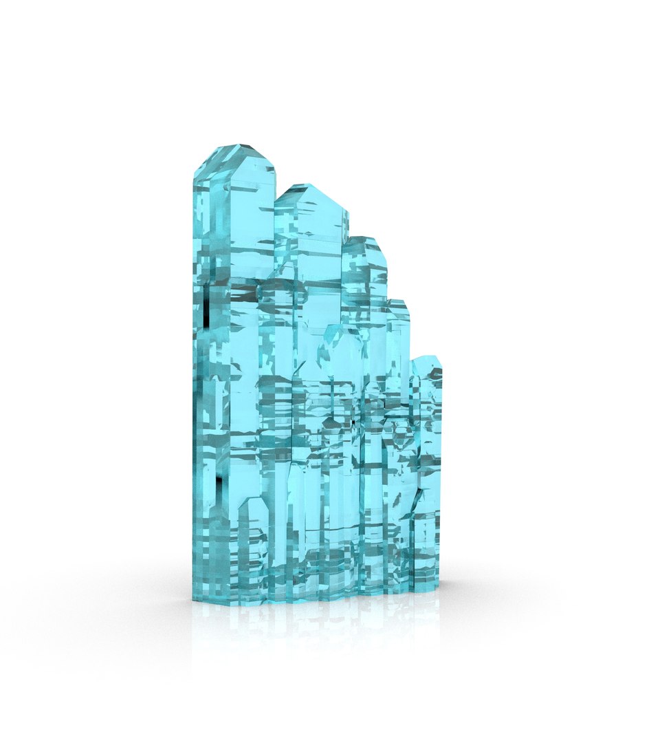 Ice crystal wall 3D model - TurboSquid 1601936