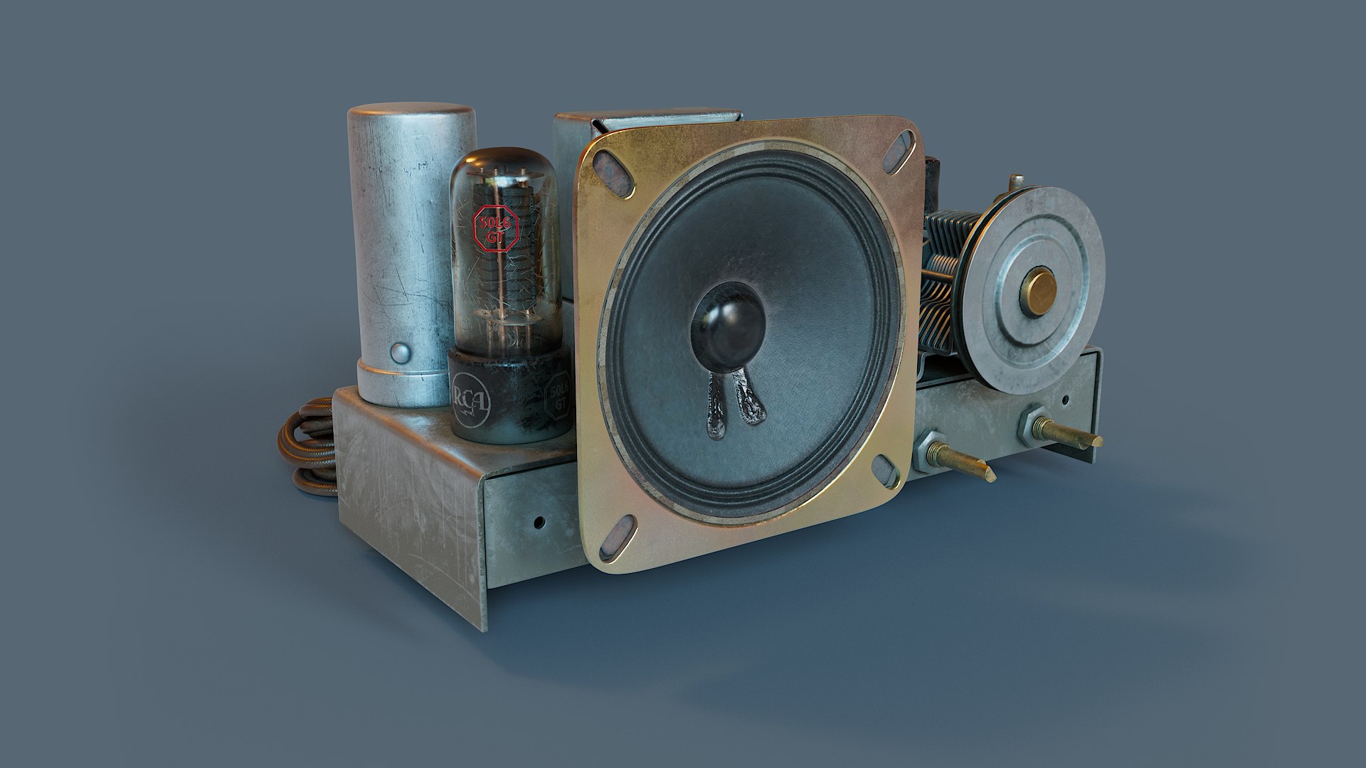 Addison Waterfall Radio 1940-1947 Model - TurboSquid 2100780