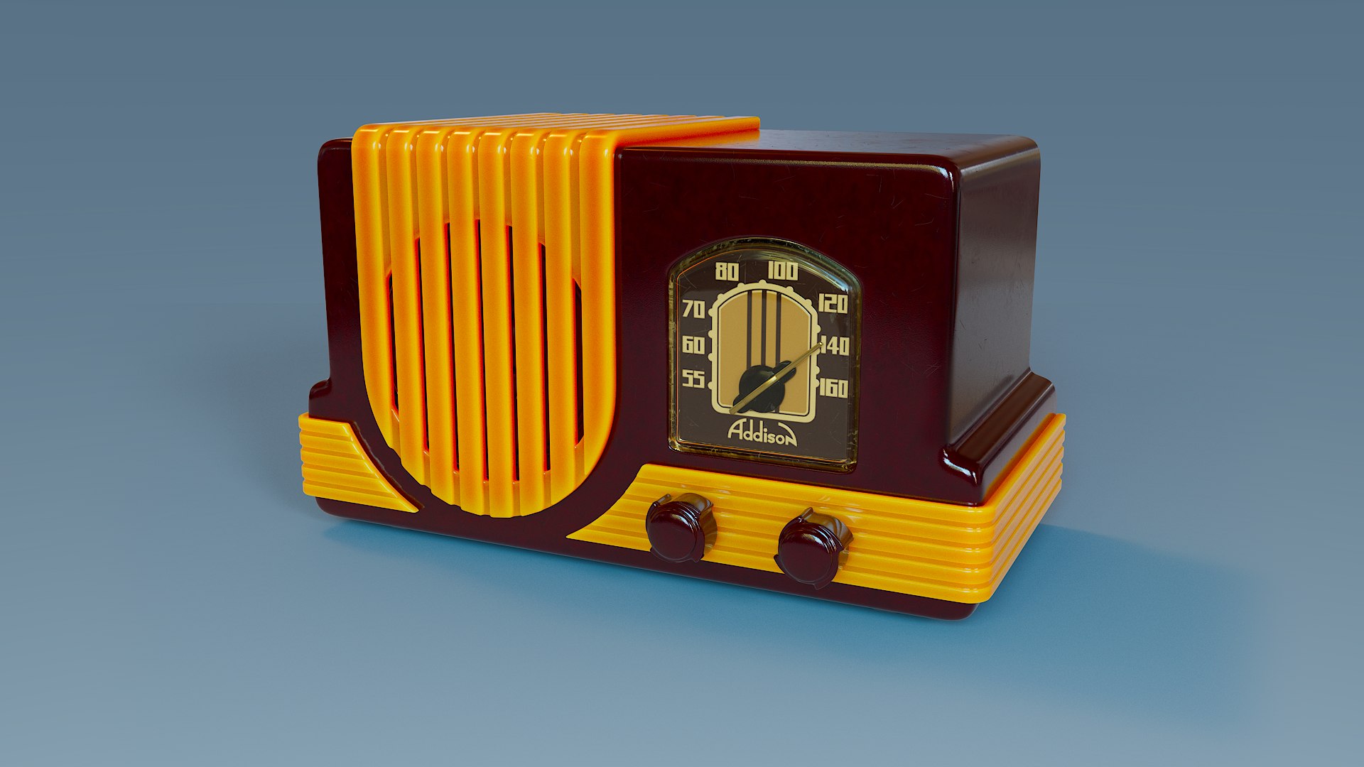 Addison Waterfall Radio 1940-1947 model - TurboSquid 2100780