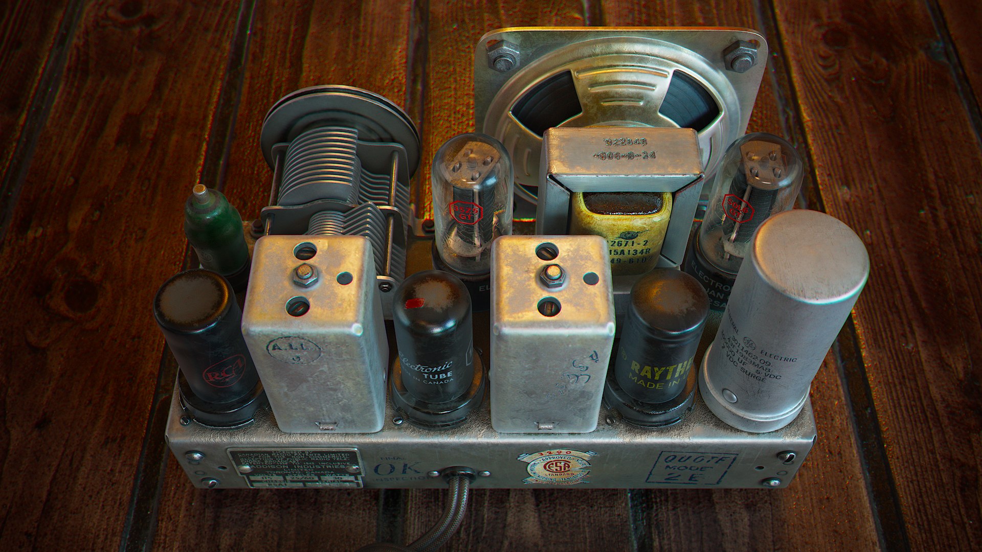 Addison Waterfall Radio 1940-1947 Model - TurboSquid 2100780