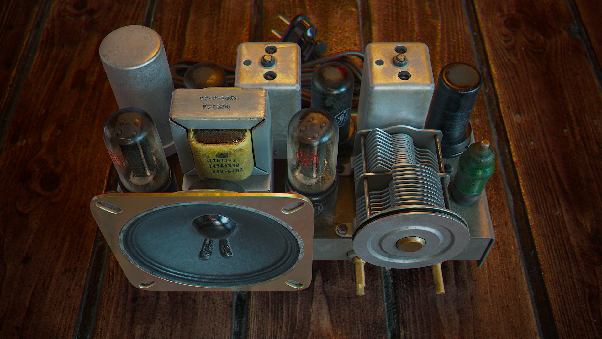 Addison Waterfall Radio 1940-1947 model - TurboSquid 2100780