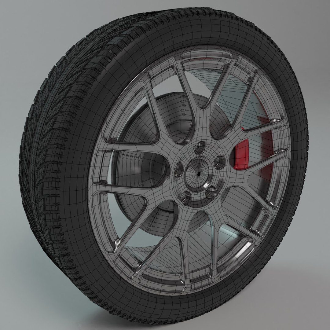 3D Model Car Wheel - TurboSquid 1549675
